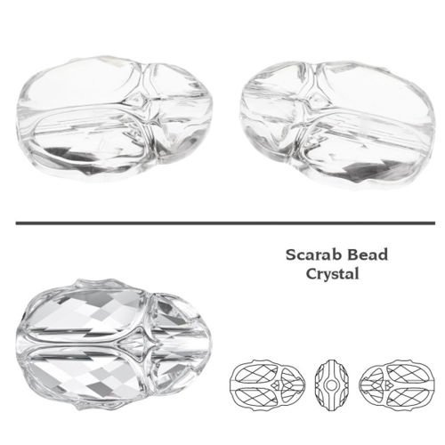 Swarovski Scarab Bead 12 mm Crystal | Swarovski Crystals \ Beads ...